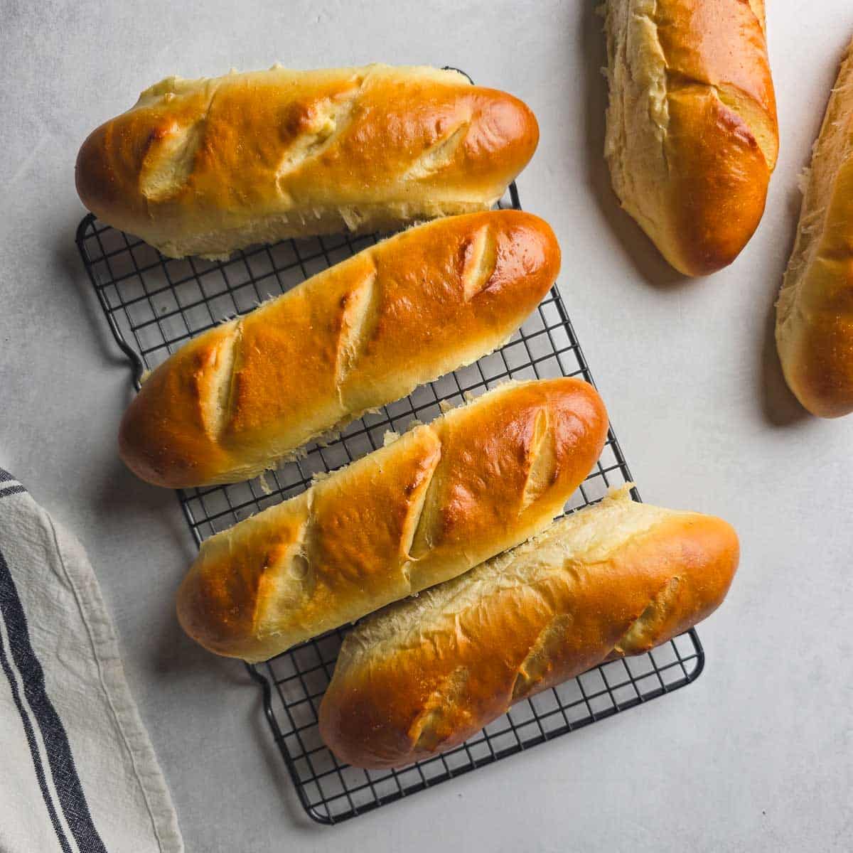 Handmade Sub Rolls (Soft & Sturdy Hoagie Rolls)